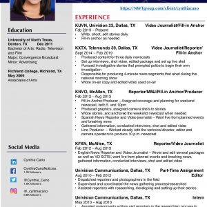 1-10-20 Cano, Cynthia Resume pdf | nwtgroup.com
